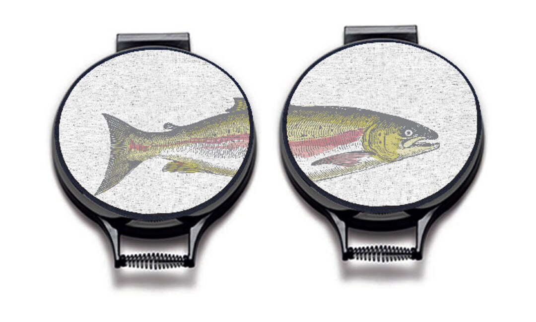 Luxury Salmon Themed Hob Covers Handmade Circular Hob Cover Modern and ...