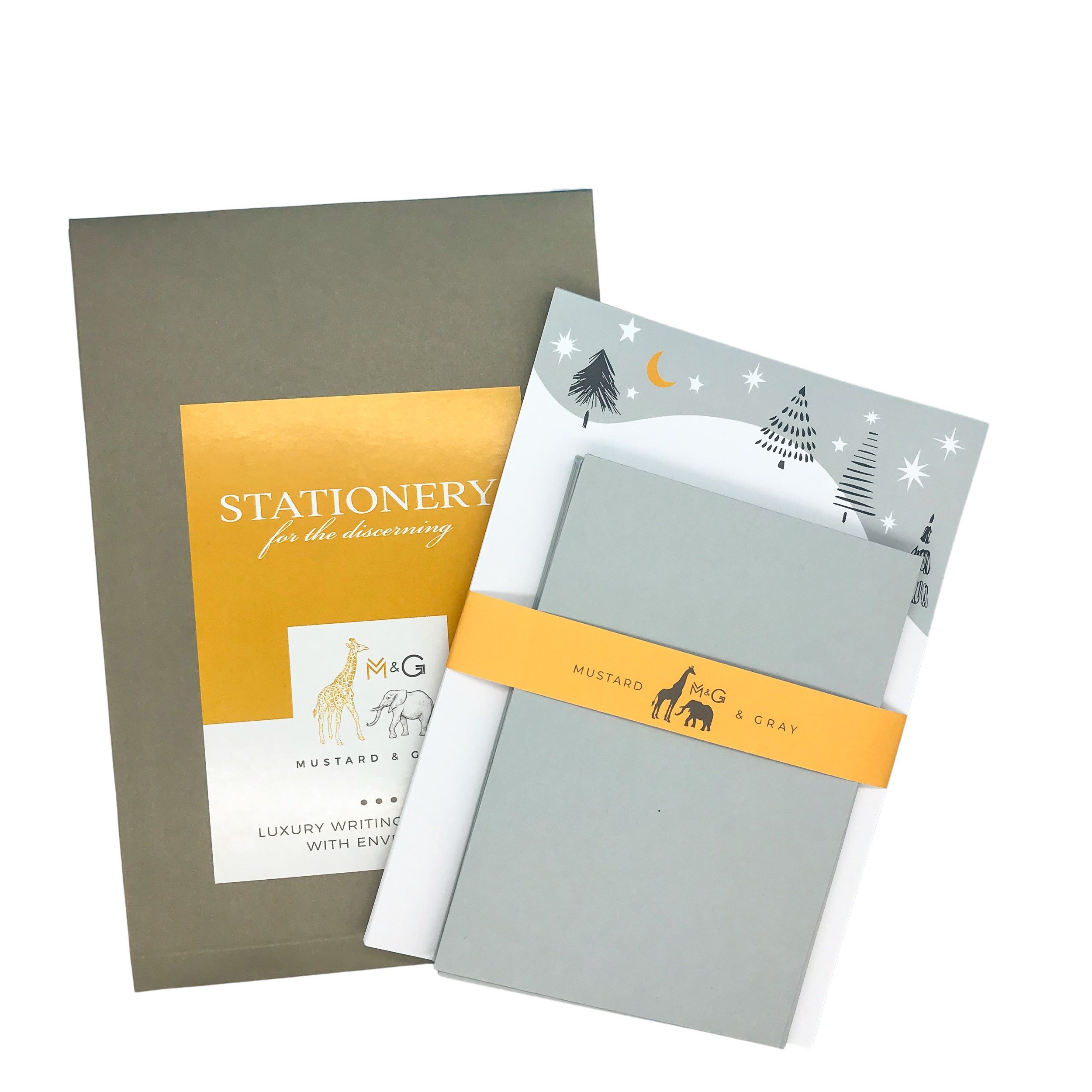 Winter Star Letter Writing Paper Set Christmas Stationery | Etsy