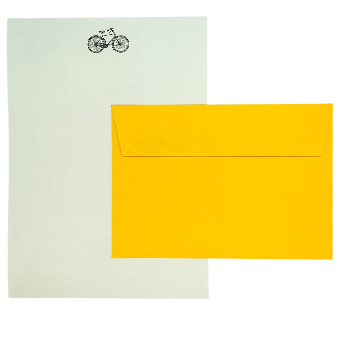 Bicycle Letter Paper - Modern Laid A5 Writing Paper - Etsy UK