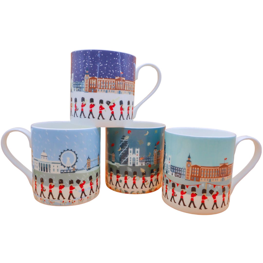 London Mug Set | Four Seasons London Guards Mug Set - Etsy