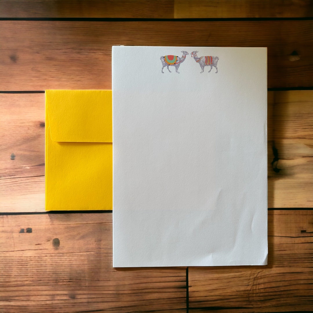 Dapper Alpaca Letter Writing Set Alpaca A5 Writing Paper Modern ...