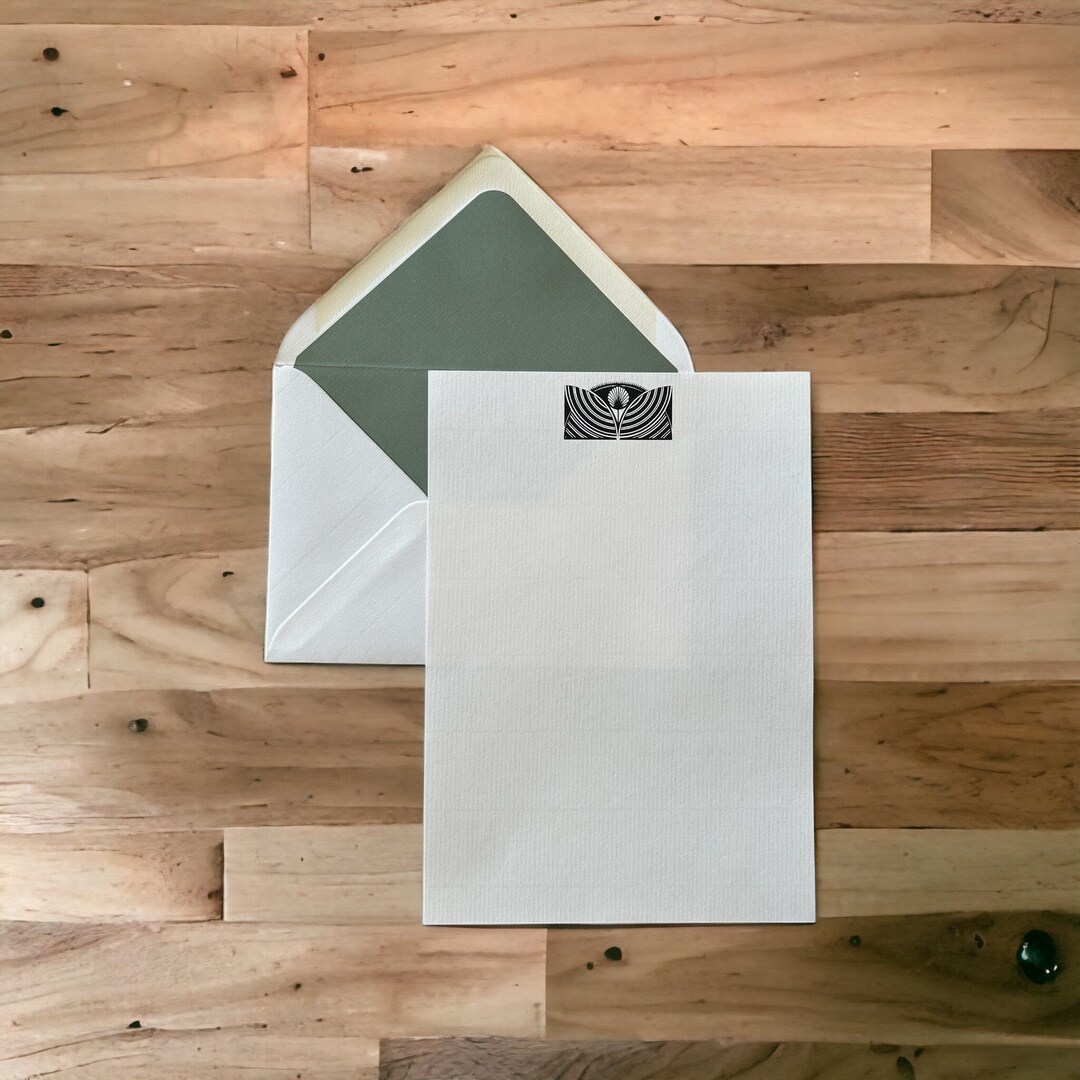 Art Deco Letter Writing Set Art Deco Writing Paper Art Deco Stationery ...