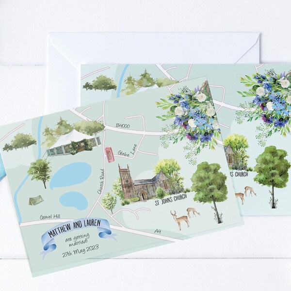 Wedding Map - Etsy UK