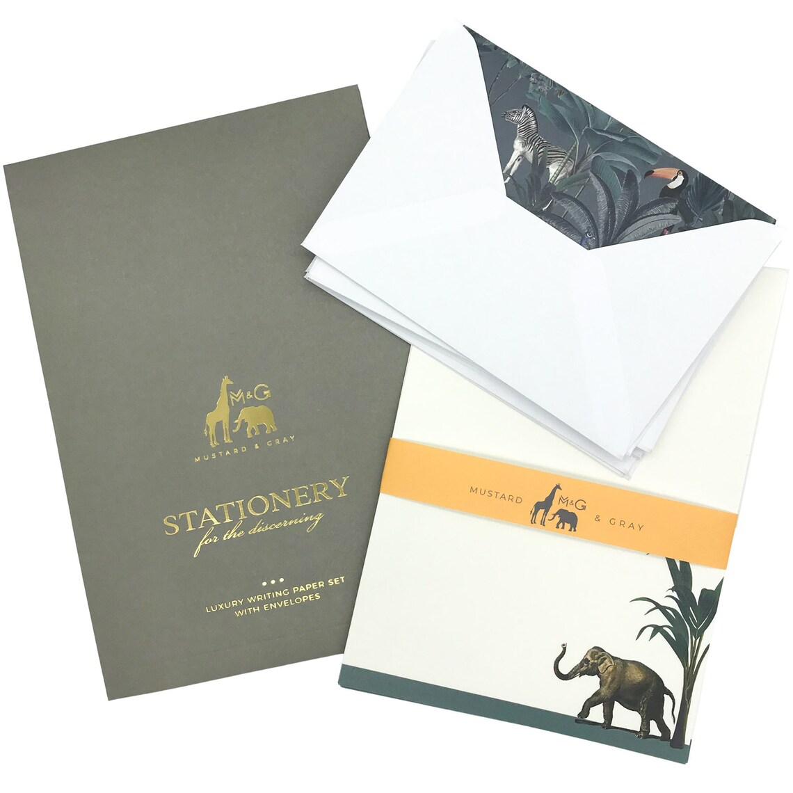 Hasty Elephant Writing Paper Set A5 Laid Writing Paper With - Etsy UK