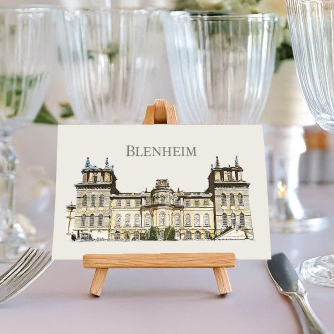 Illustrated Wedding Table Names | Custom Venue Invites | Watercolour ...