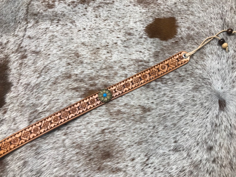 Tooled Leather Hat Band, Leather Hat Band, Custom Hat Band - Etsy