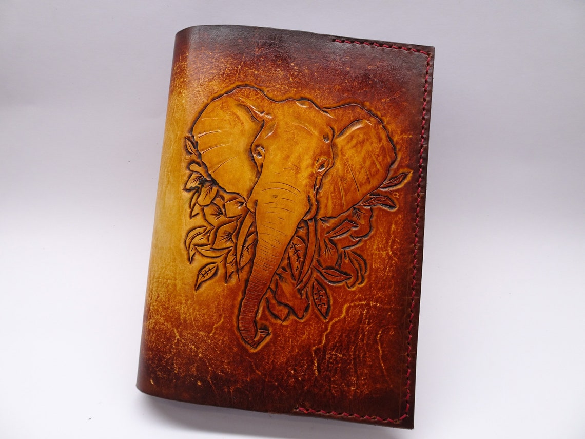 Custom Made Book Cover, Tooled Leather Journal, Personalised Diary Case ...