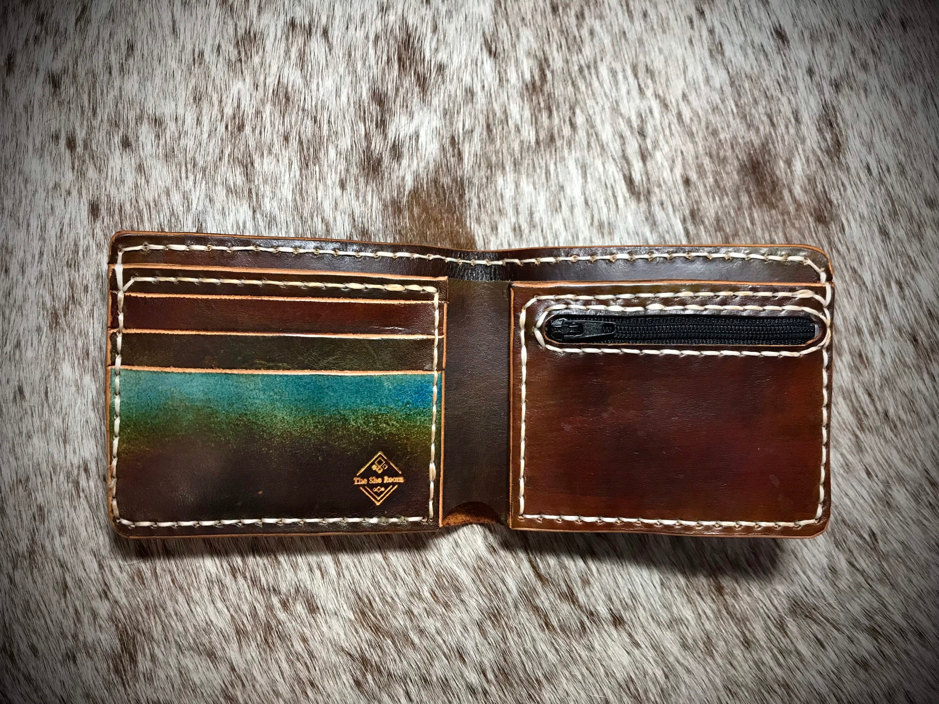 Hand Tooled Leather Wallet Custom Design Long Wallet - Etsy