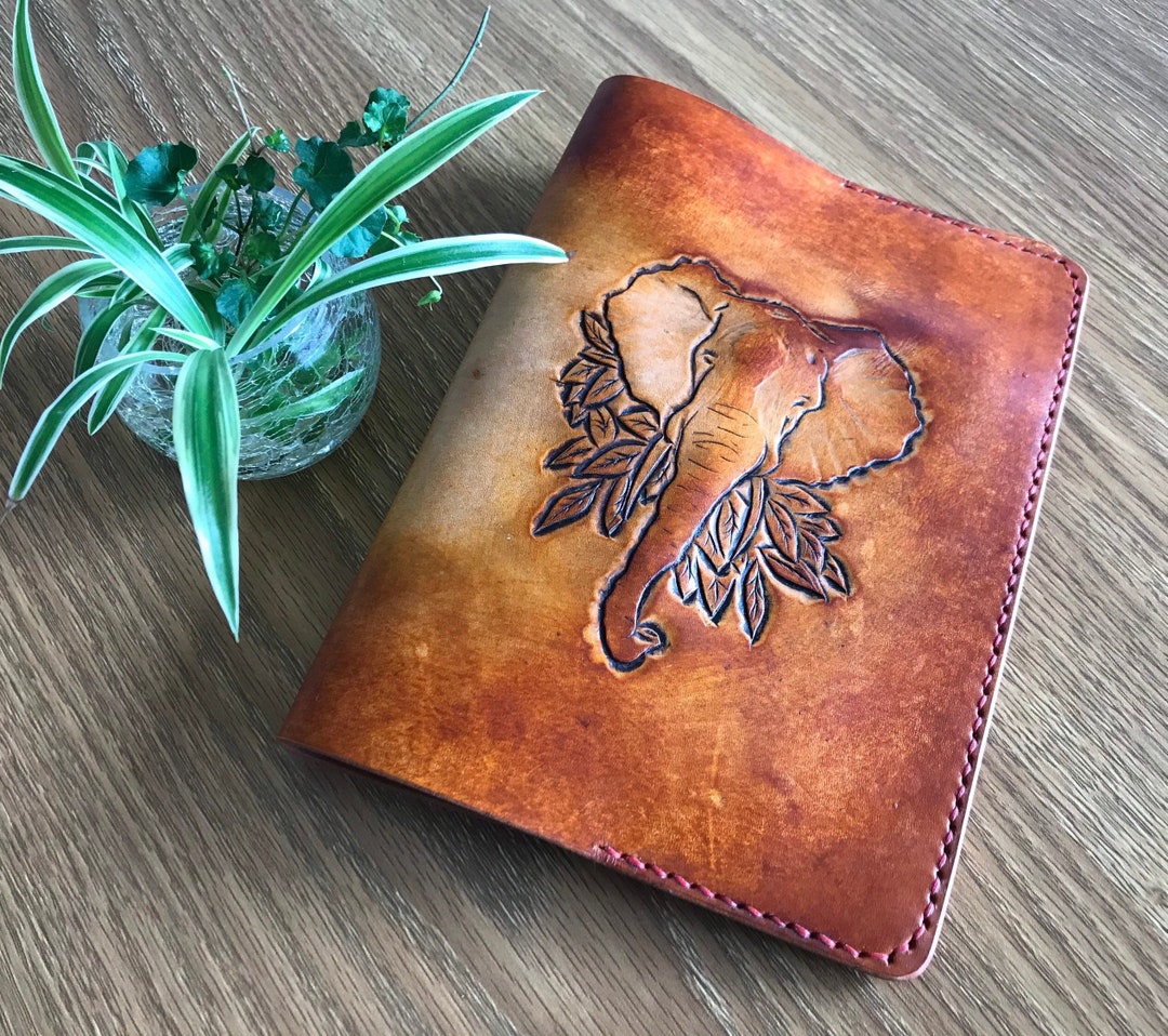 Custom Made Book Cover, Tooled Leather Journal, Personalised Diary Case ...