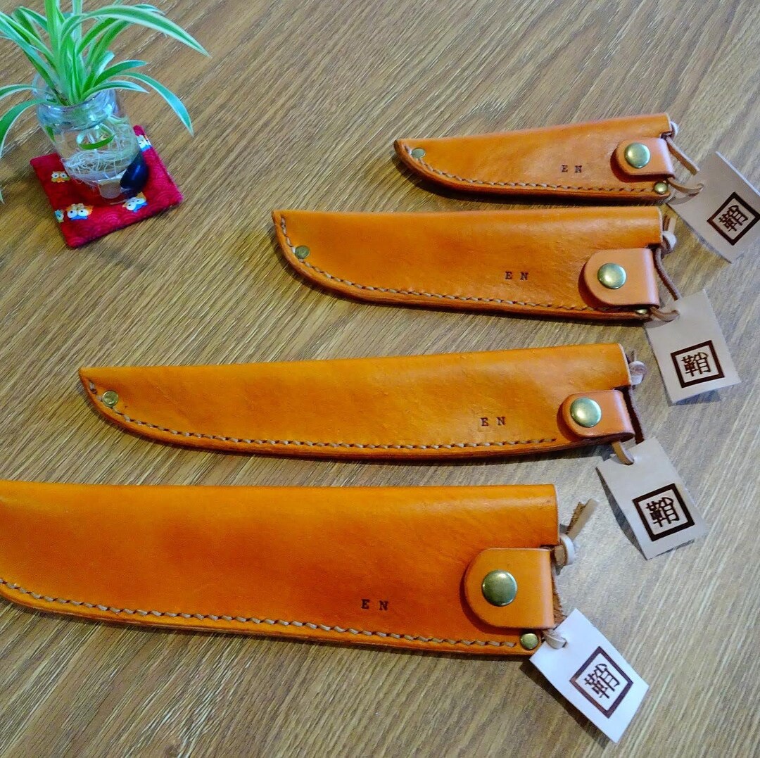 Custom Made Sheath, Personalised Saya, Japanese Saya, Leather Sheath ...