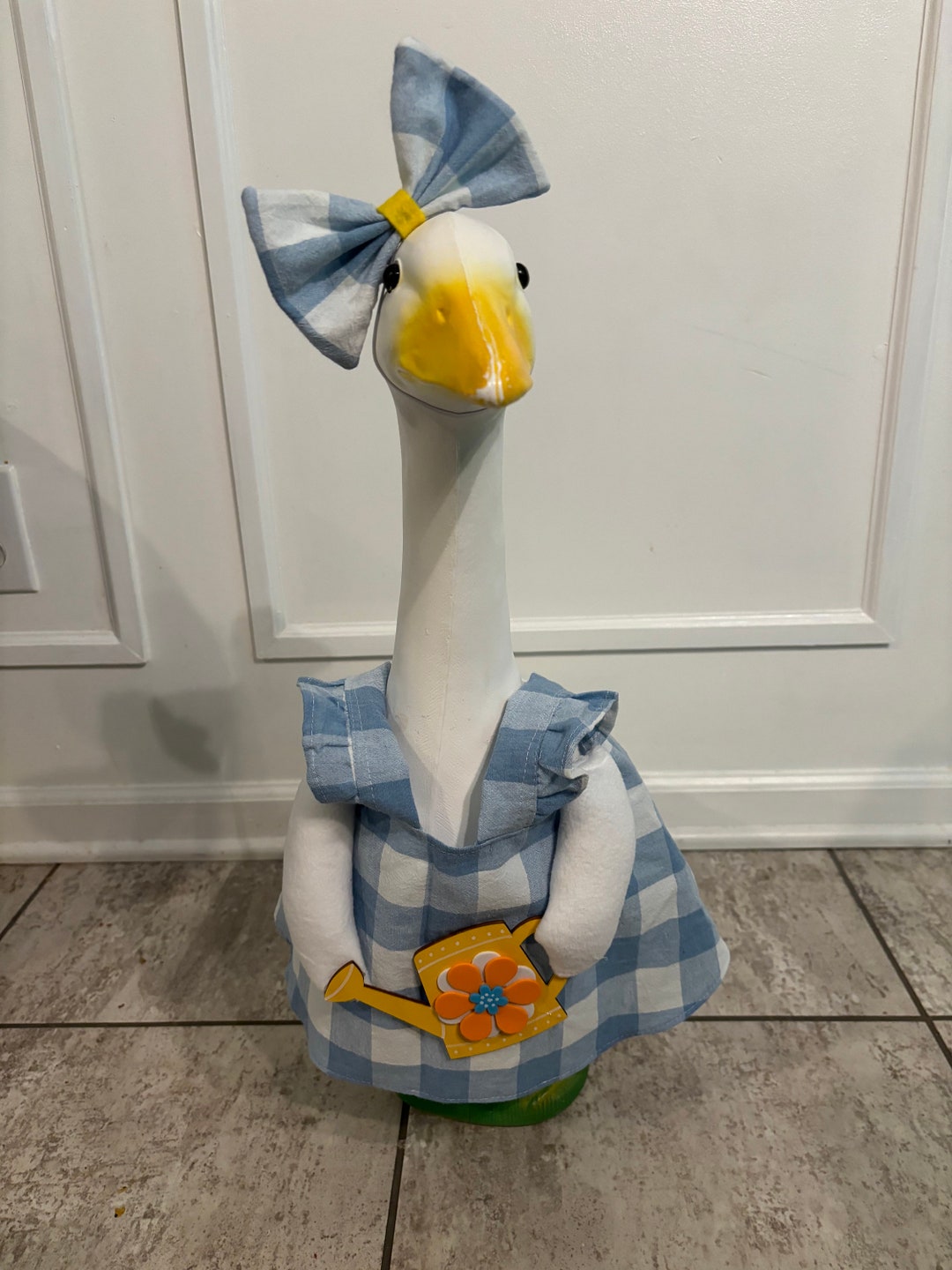 Blue Gingham in Spring Goose Dress - Etsy