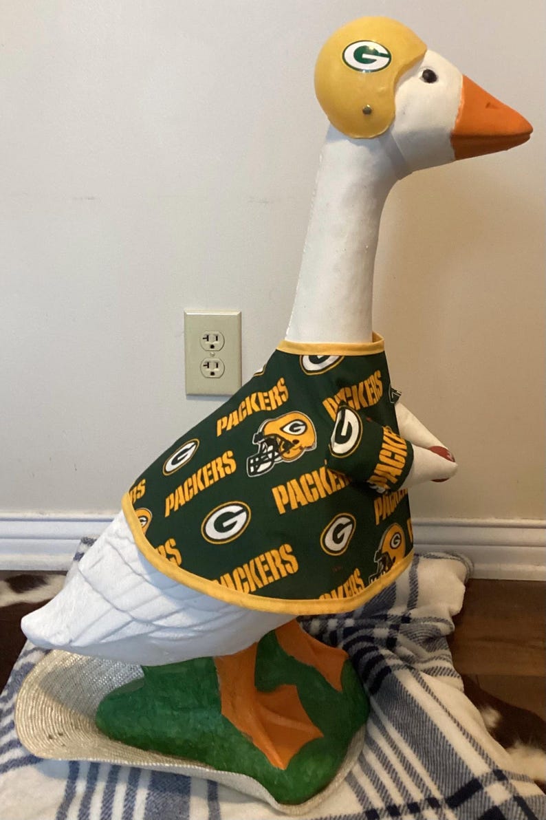 Green Bay Packers Football Jersey and Helmet Goose Clothes - Etsy