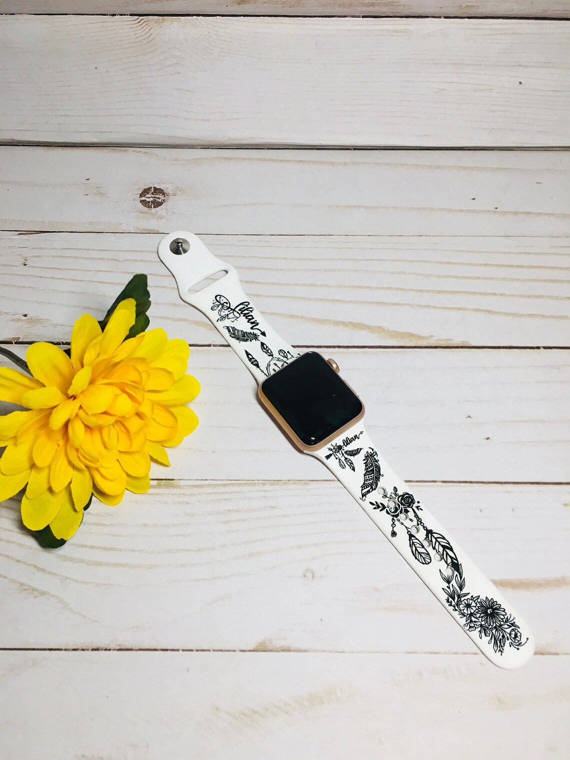 Apple Watch Band Feather Engraving Pattern SVG Vector DIGITAL - Etsy