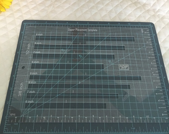 New Improved Zipper Placement Template - Etsy