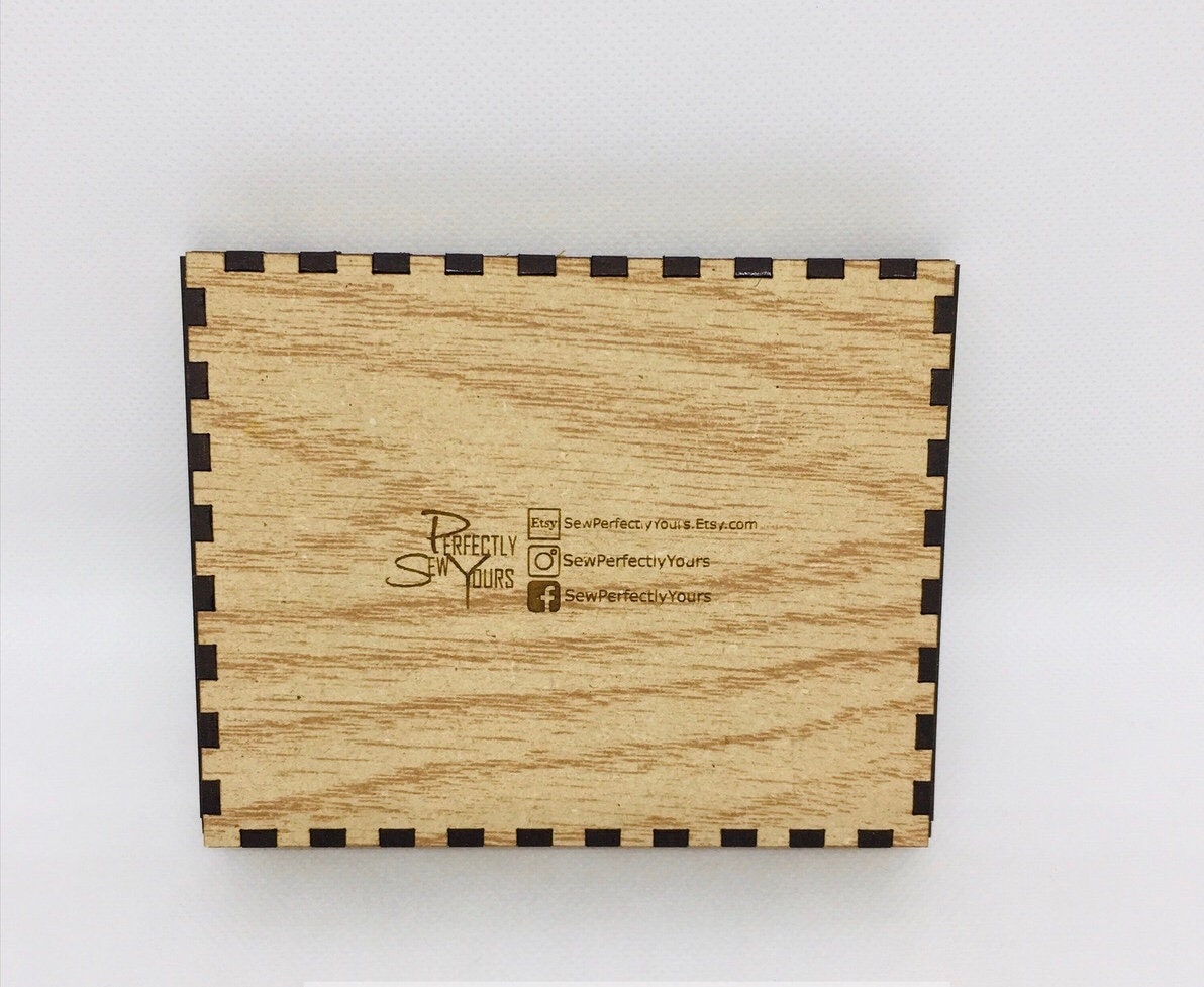 Custom Made Wooden Needle Case Sewing Needle Box with Needle | Etsy