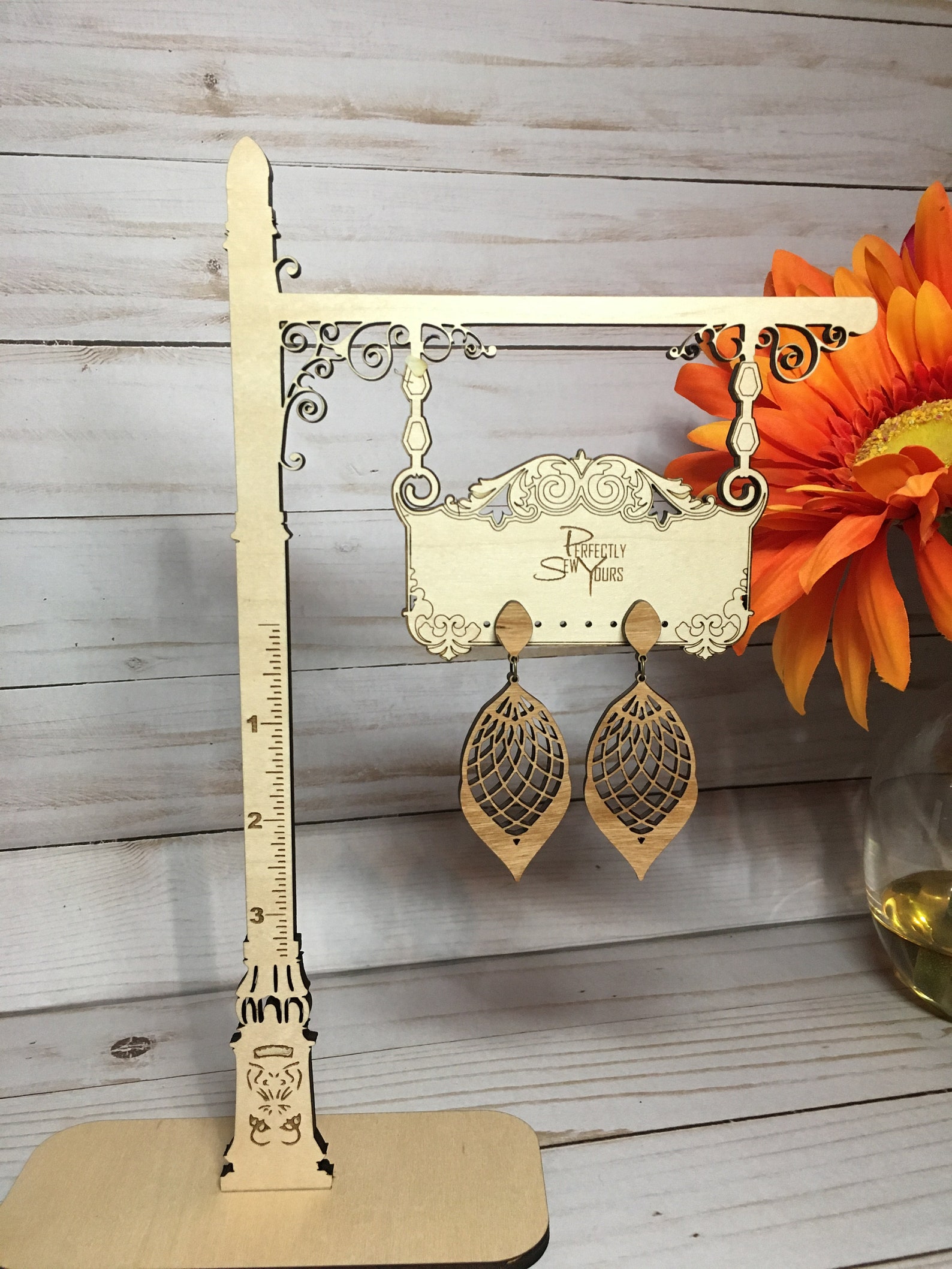 Earring Display Photo Prop Vintage Sign Post SVG Vector PDF - Etsy