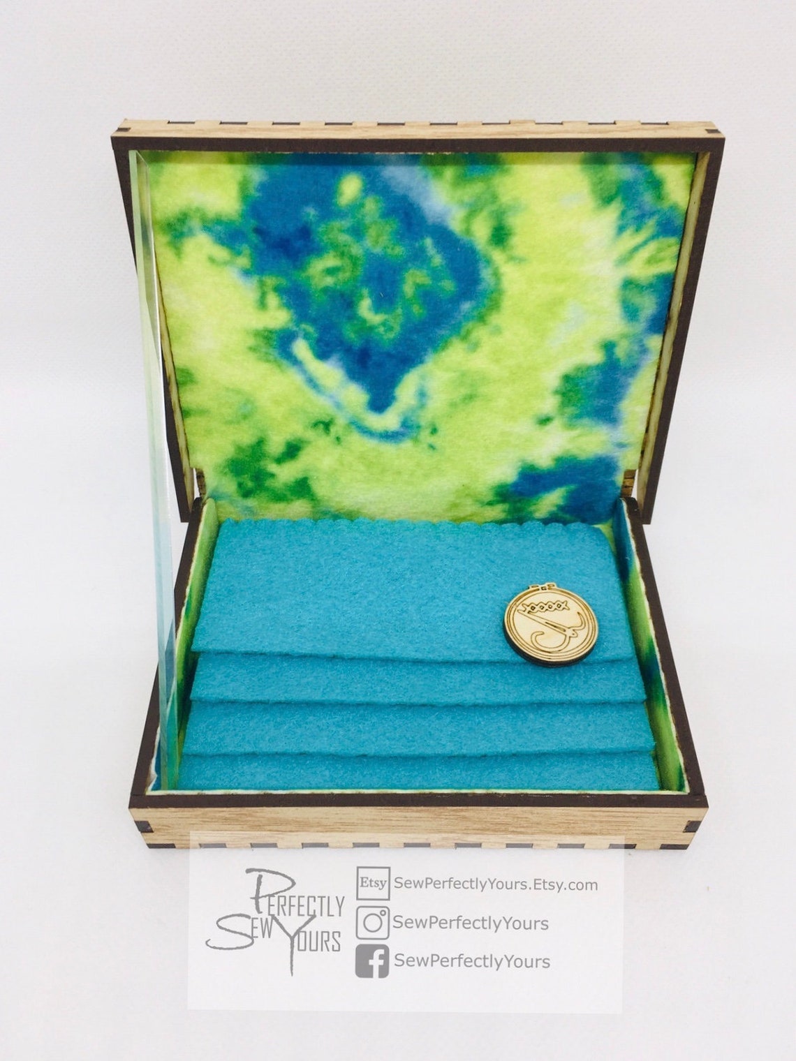 Custom Made Wooden Needle Case Sewing Needle Box With Needle - Etsy