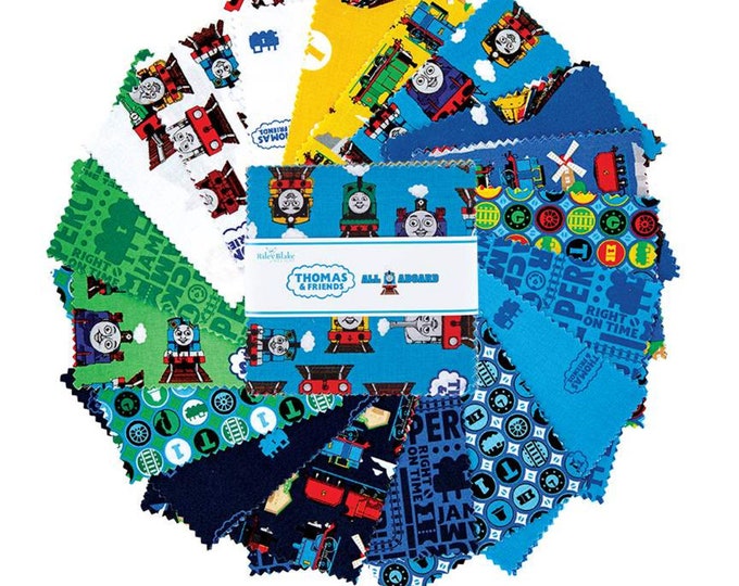 Thomas & Friends Charm Pack by Riley Blake, 5" Squares - Etsy