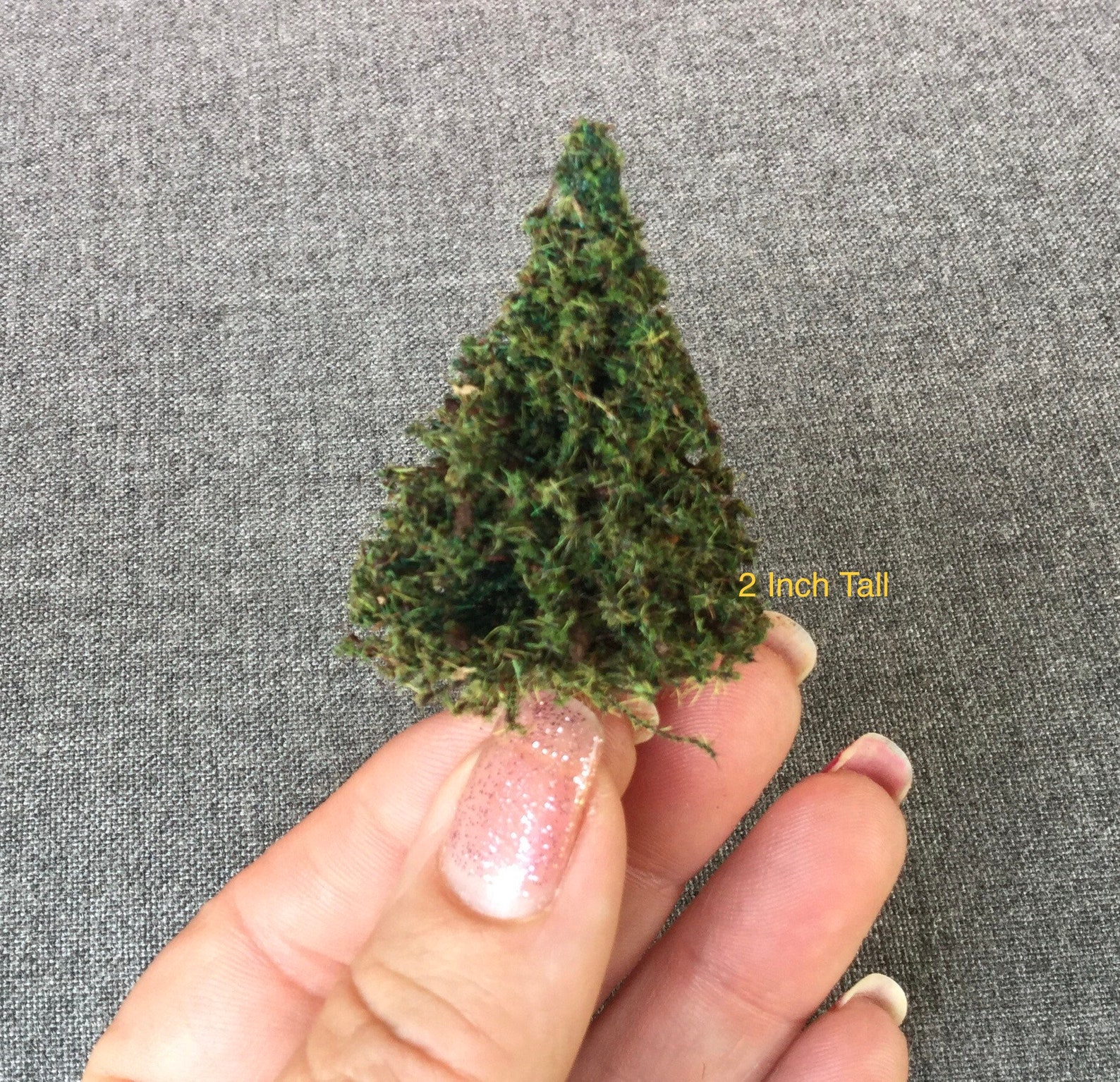 ONE Miniature Pine Tree, 1:12 Scale, Doll House, Christmas, Lanterns ...