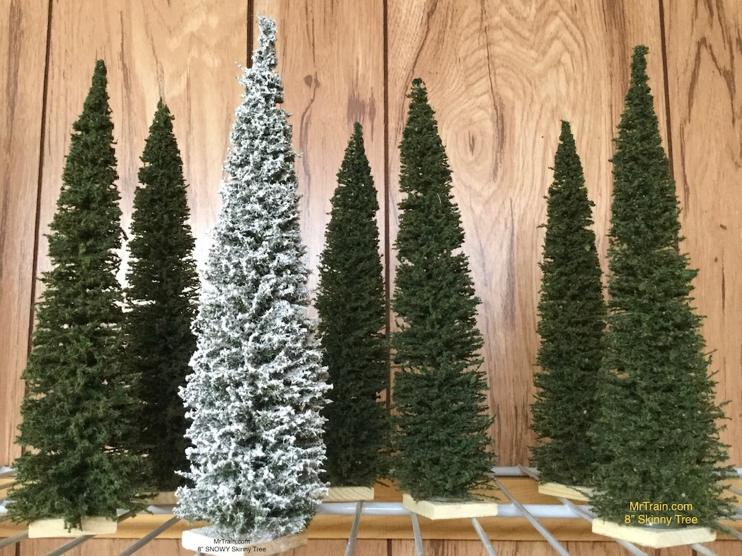 SKINNY TREE 8 Inch Tall, Christmas, 1:12 Scale,ready to Decorate ...