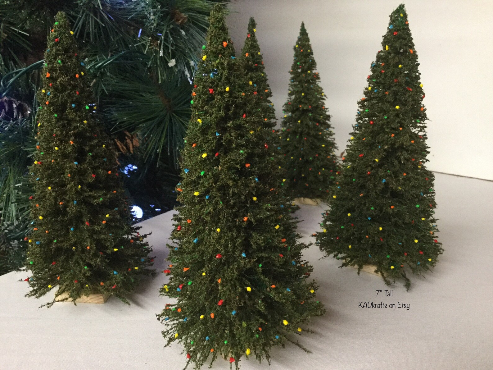 Doll House CHRISTMAS TREE | 7 Inch Tall | Miniature | Artificial |trees ...