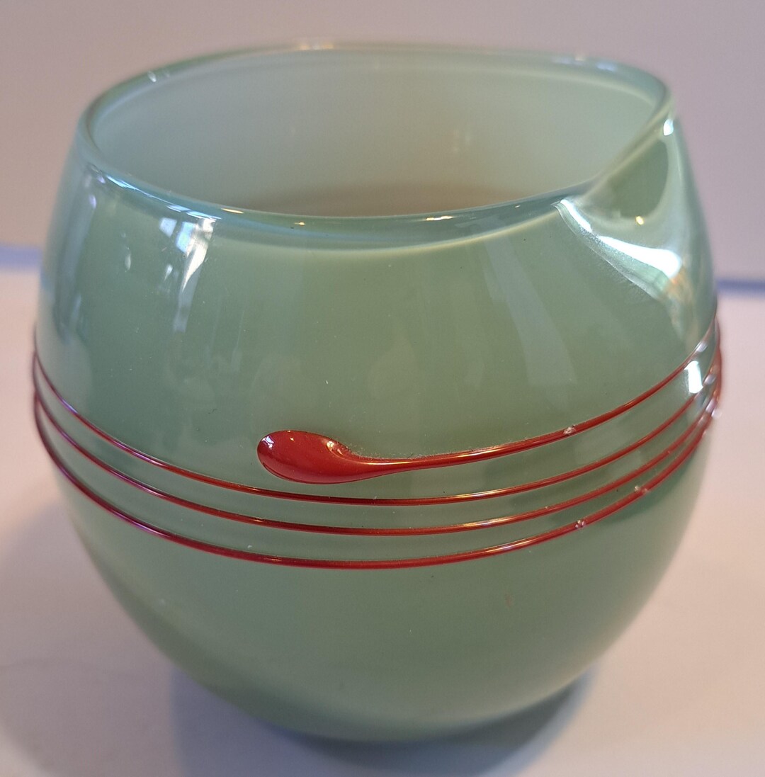 Signed Michael Sosin Wabi Sabi Bowl Blown Pinzette Art Glass 3.75" Tall ...
