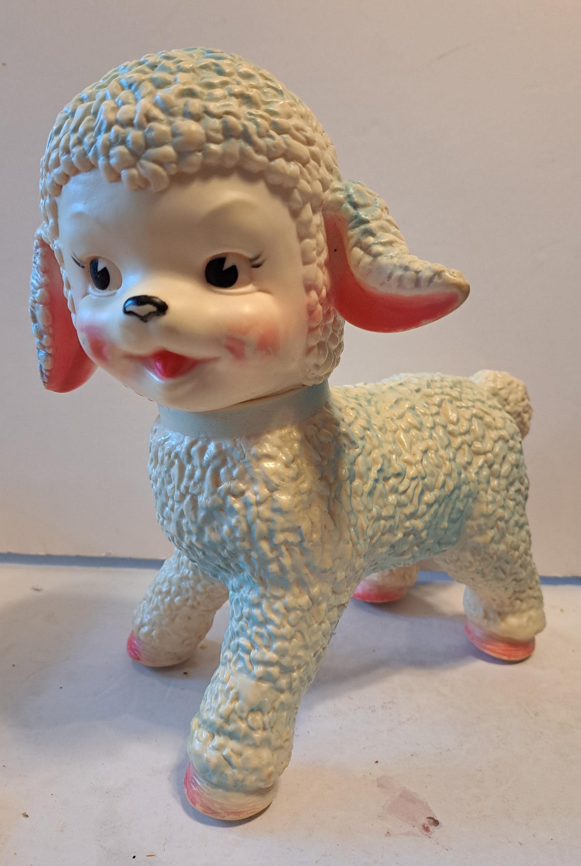 Vintage 1961 Sun Rubber Lamb Squeak Toy Vintage Nursery Decor 10.25 ...