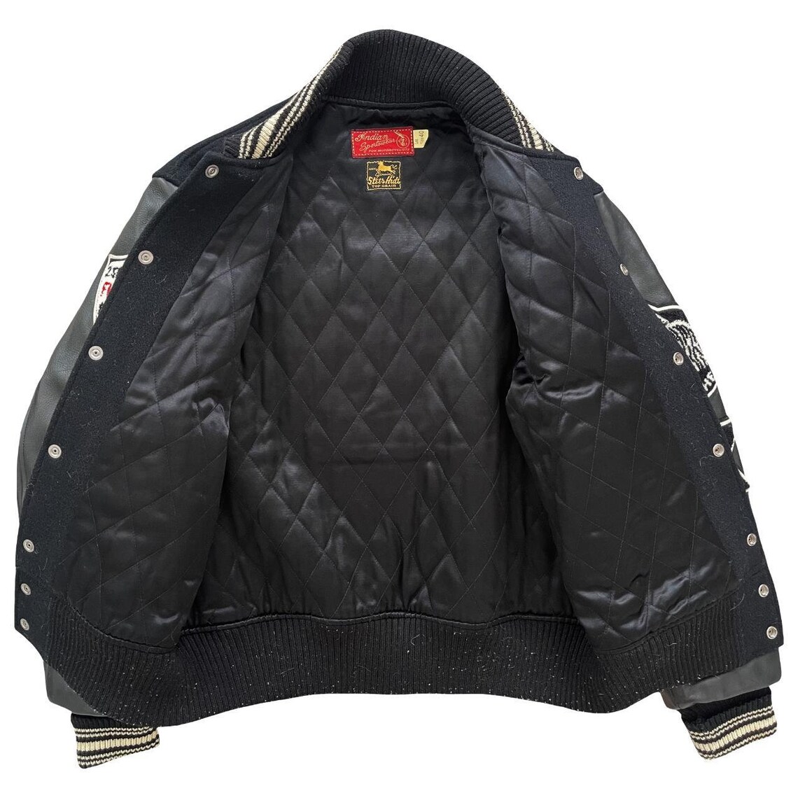 VTG Indian Motorcycle Varsity Jacket Size L - Etsy