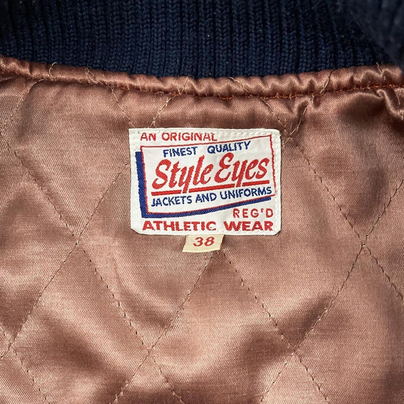 VTG Style Eyes Varsity Jacket- Size M - Etsy