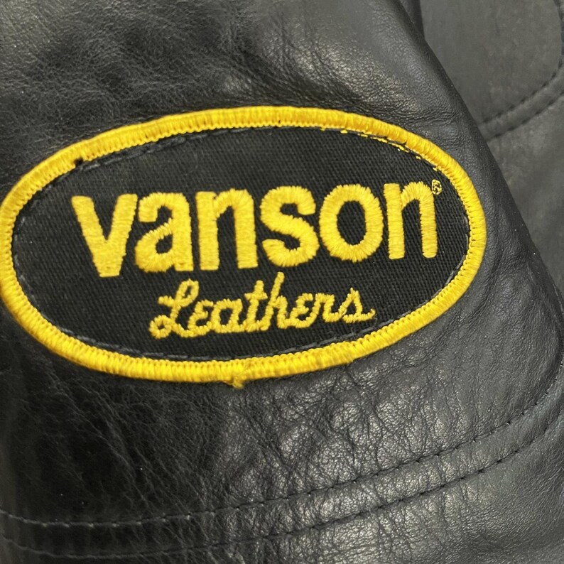 VTG Vanson Leathers Motorcycle Racer Jacket Size M - Etsy