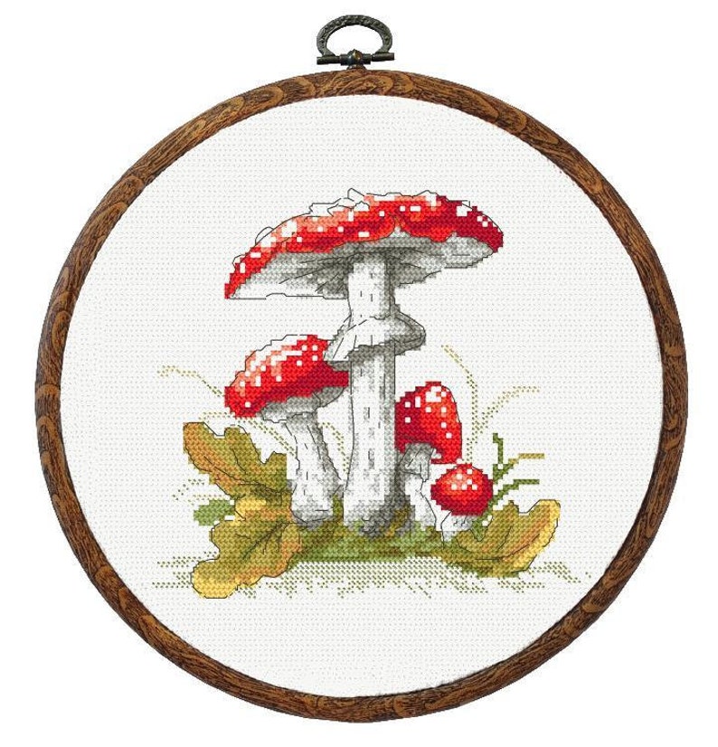 Cross Stitch Pattern for Smartphone Mushrooms Toadstools - Etsy
