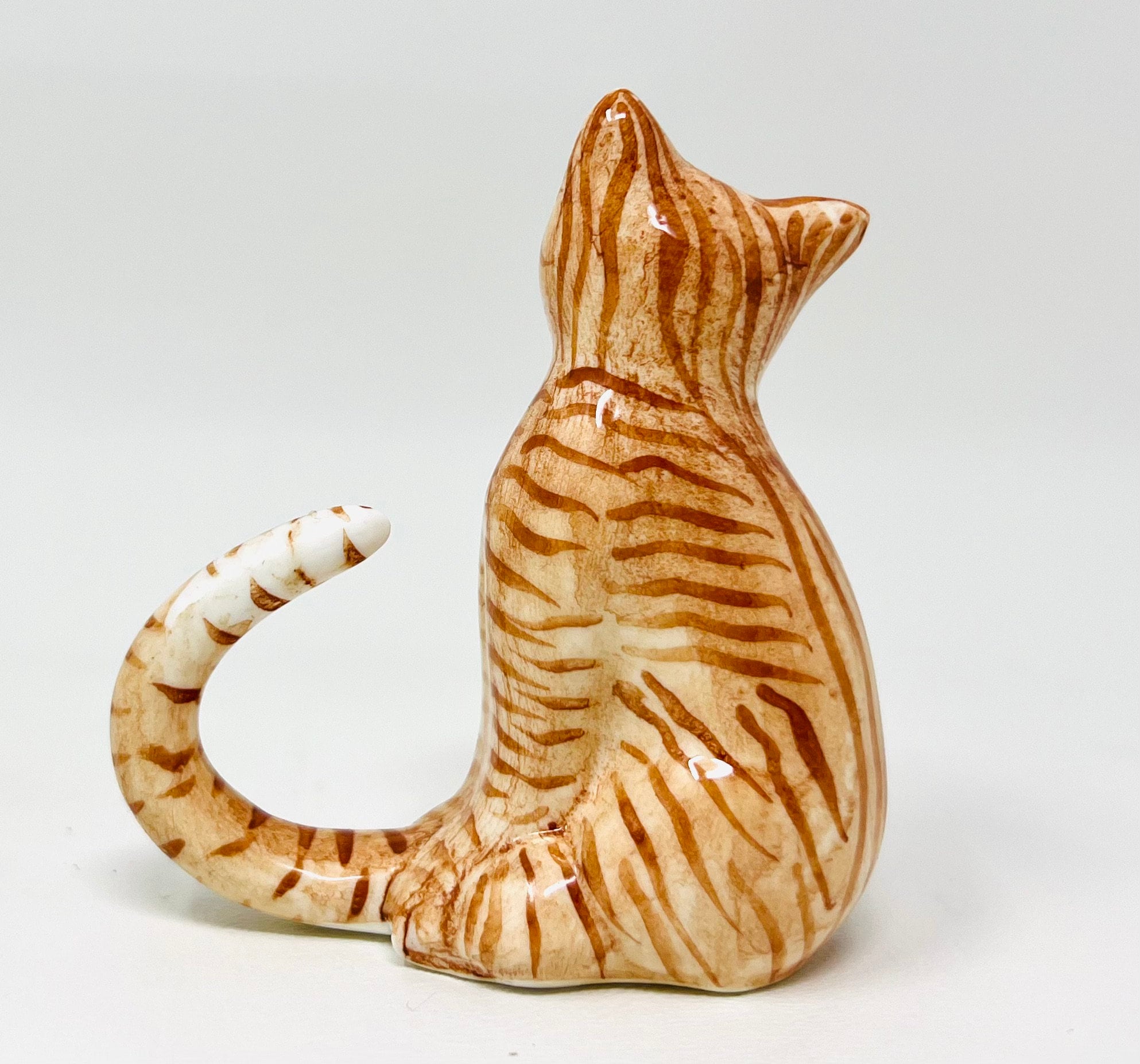 Vintage Bone China Orange Tabby Cat Figurine, 3.5" - Etsy