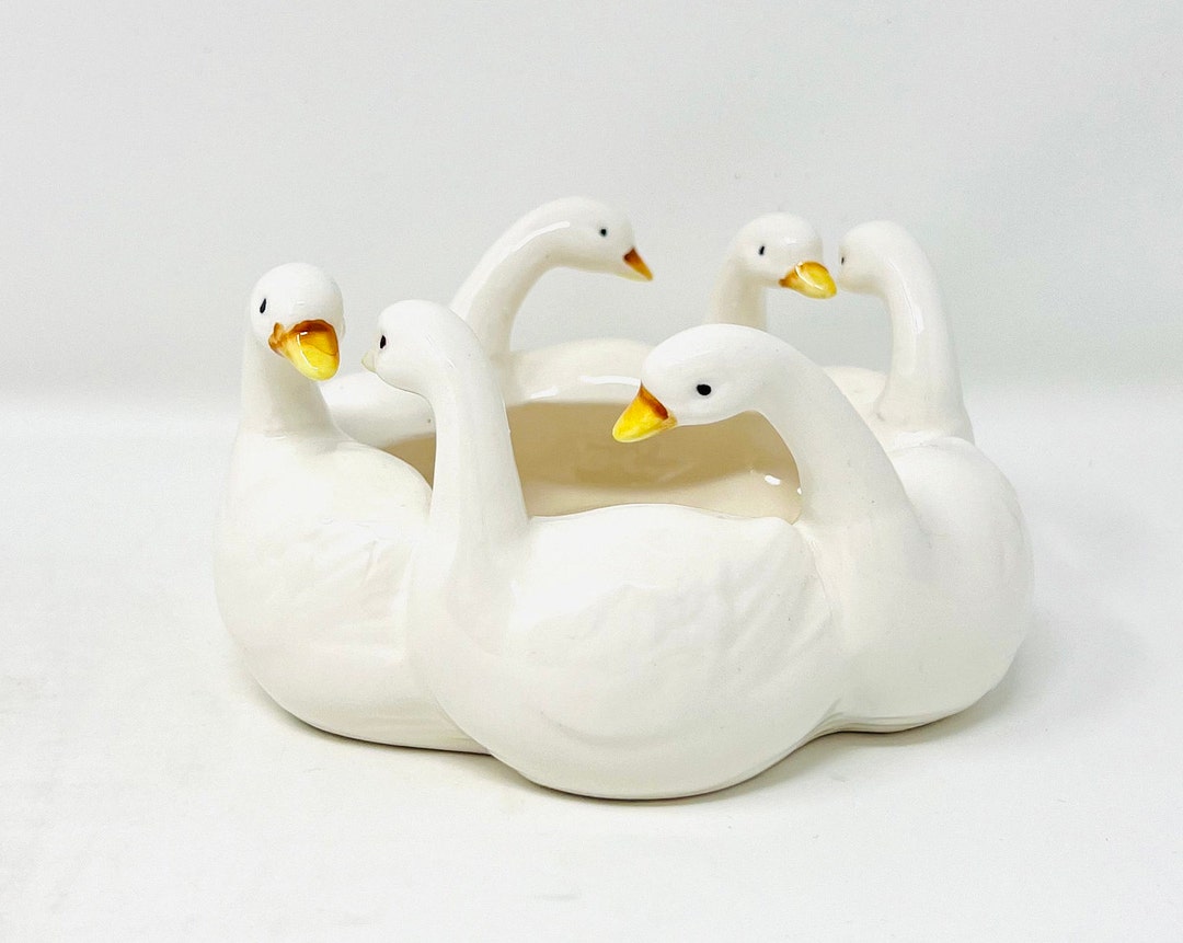 Ron Gordon Designs 1982 Circle of Geese Trinket Dish/candy - Etsy