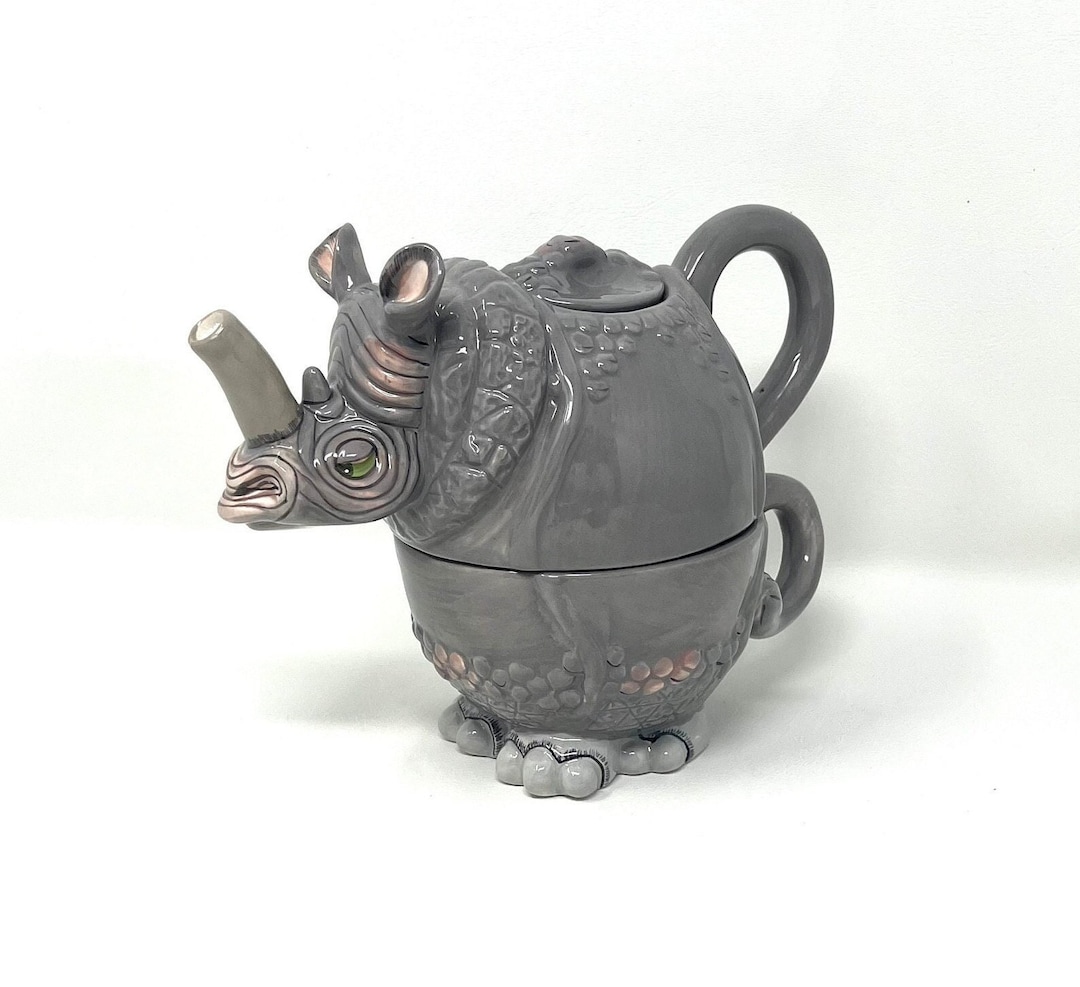 Blue Sky Rhinoceros Tea-for-one Teapot - Etsy
