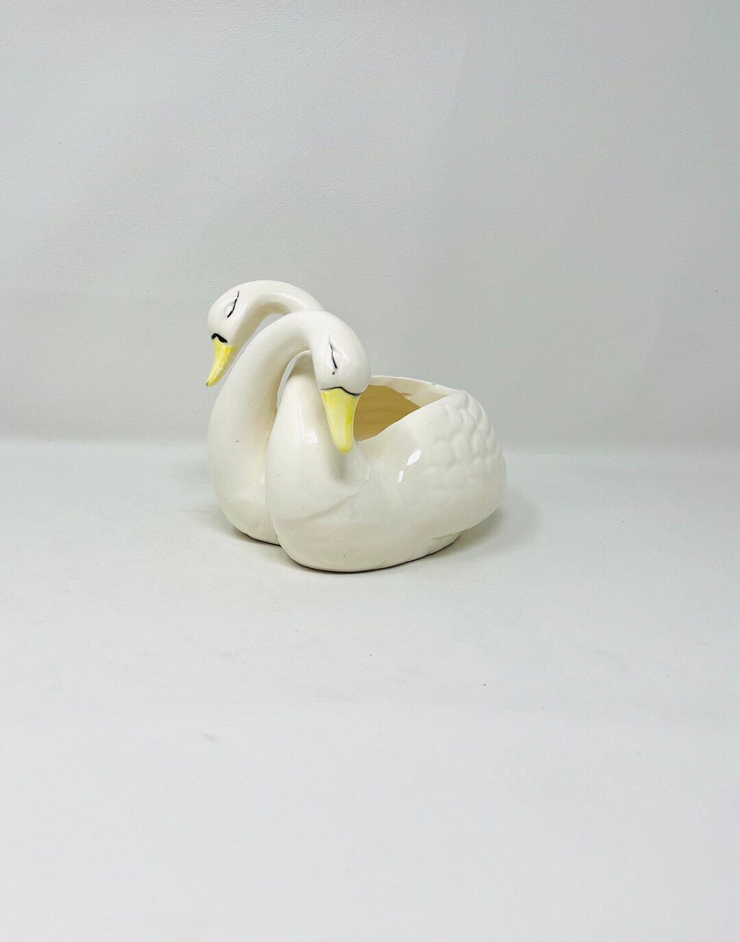 Vintage Ron Gordon Entwined Swan Pair Planter - Etsy