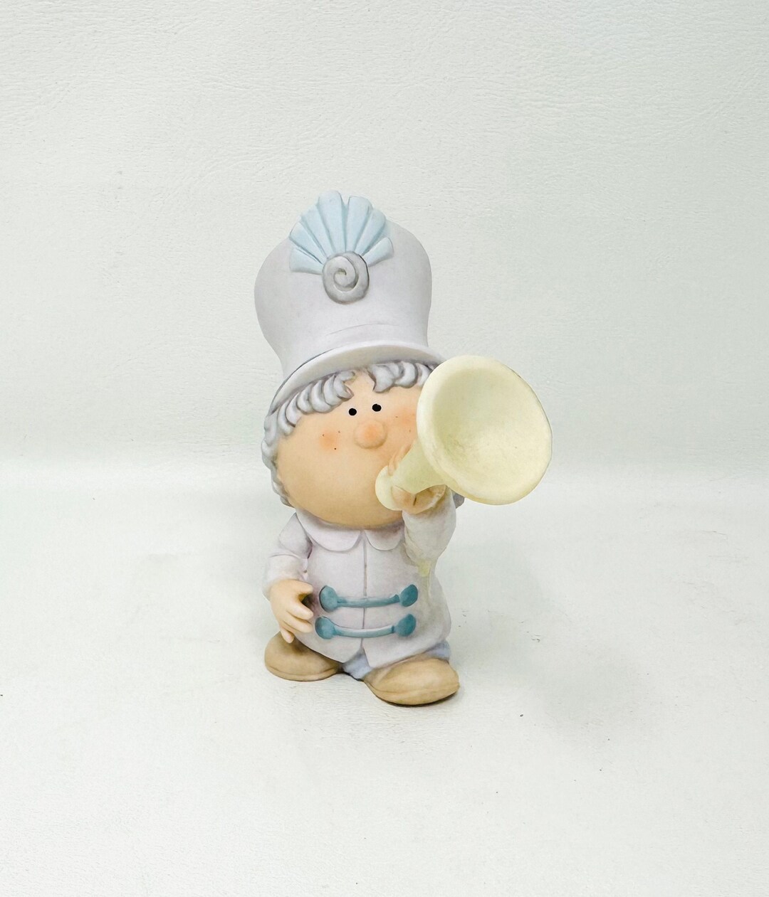 Vintage Porcelain Bumpkins Figurine, Boy With Bugle - Etsy