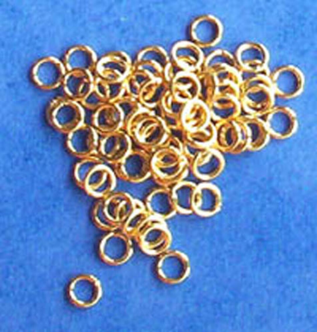 1000 Gold Plated 4mm Jump Rings Good Quality Findings for Jewellery ...