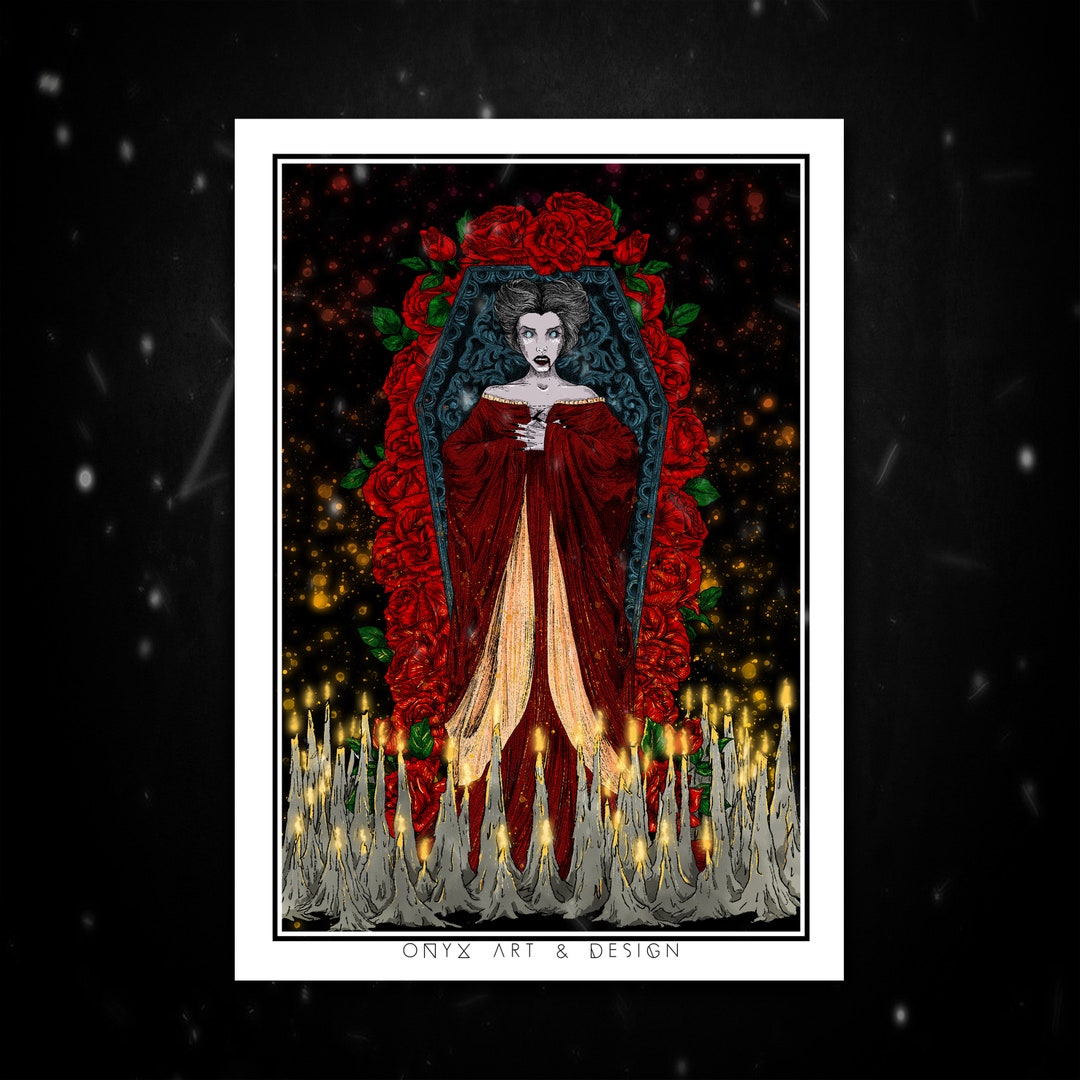Blood Countess original Design Print Fine Art Print Goth Dark Art ...