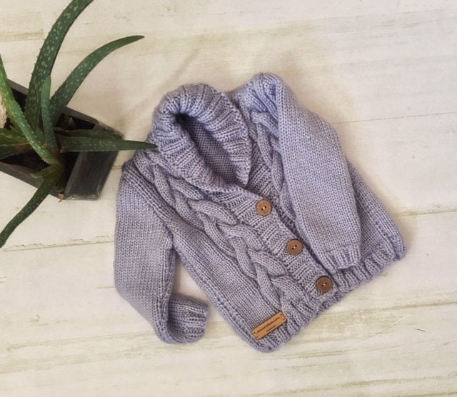 Cárdigan de bebé suéter de bebé ropa de bebé tejida a mano | Etsy