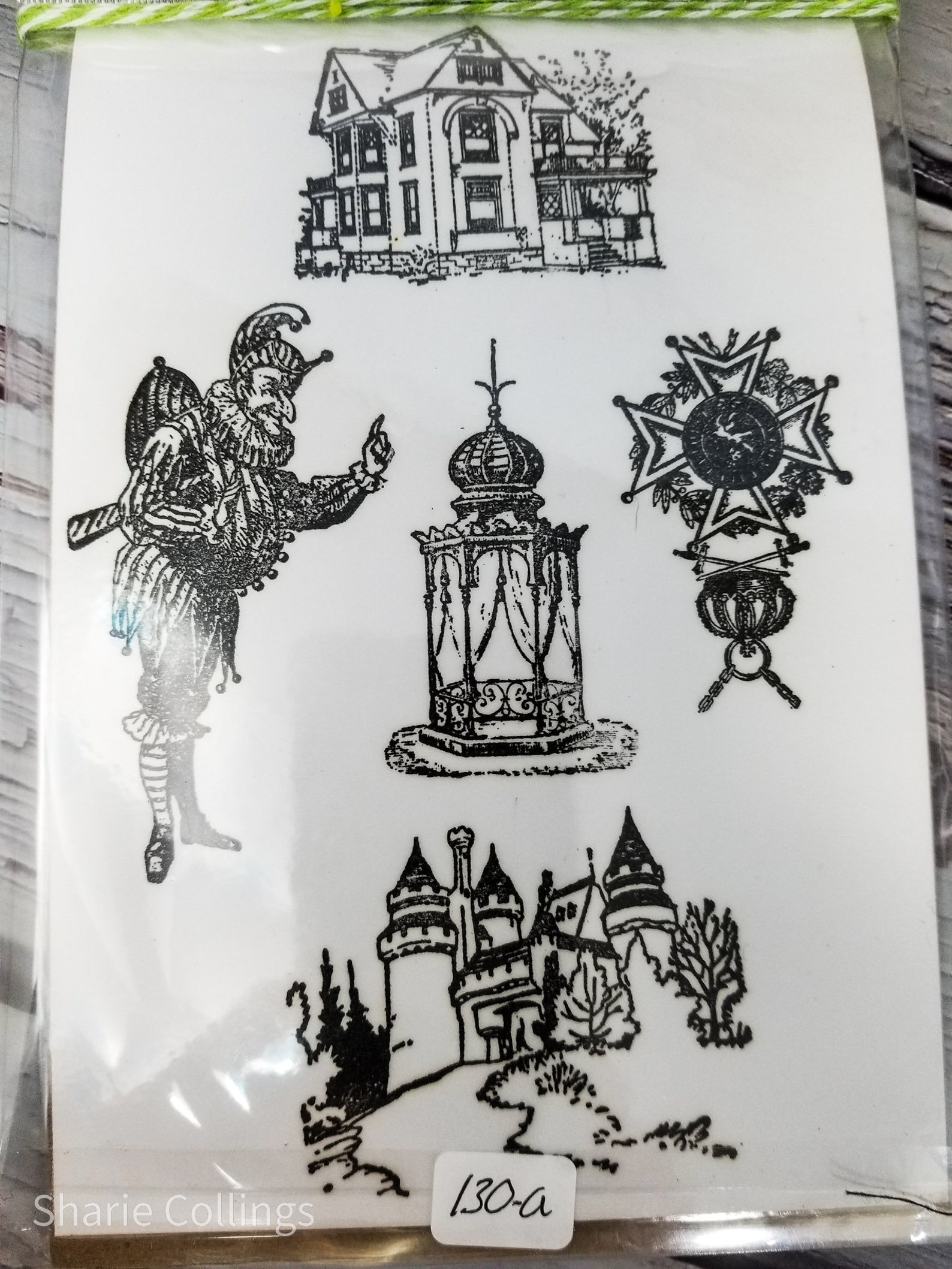 130 A, Medieval Stamp Set, Camelot Stamp, Castle Stamp, Jester Stamp ...