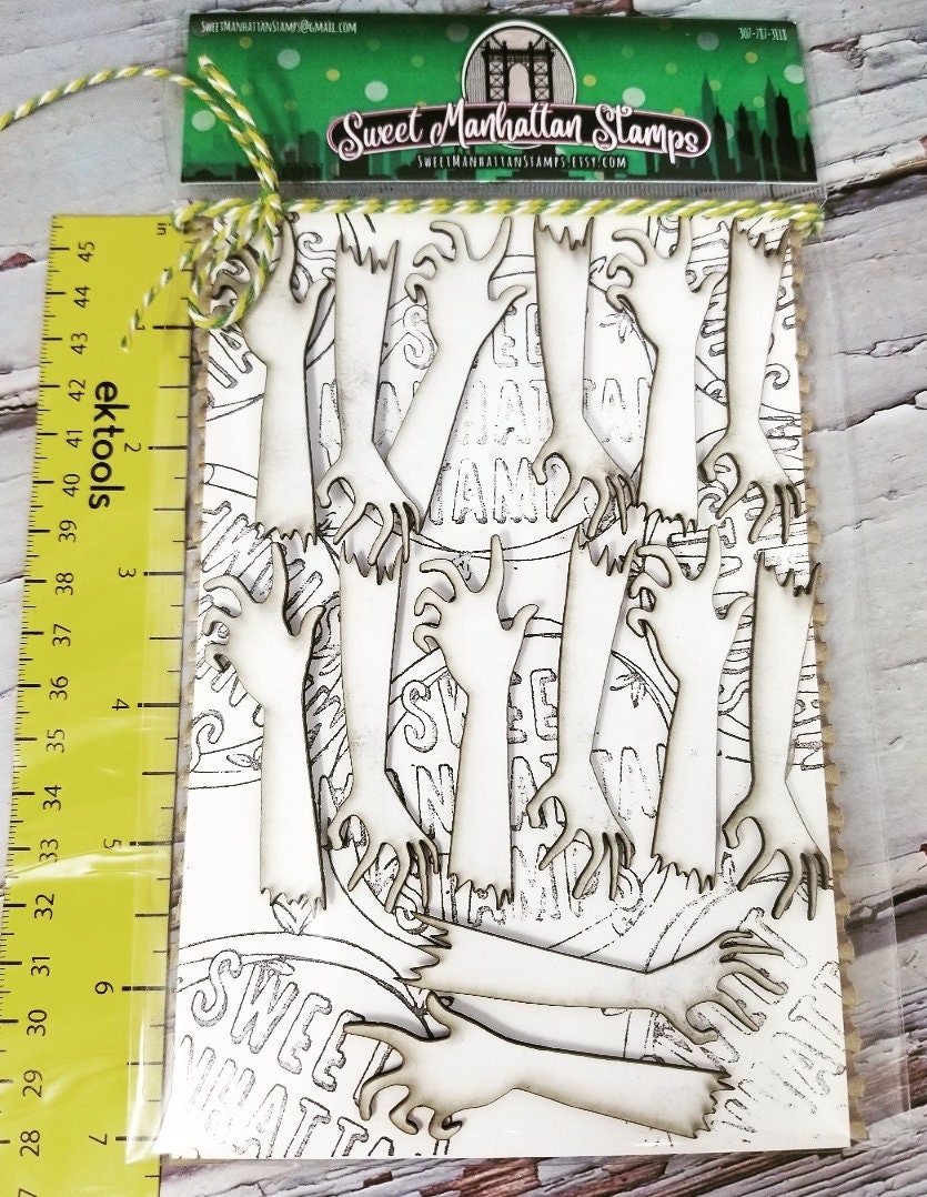 LC-144 Scary Hands Laser Cut-outs, Cut Out of Mat-board, Halloween ...