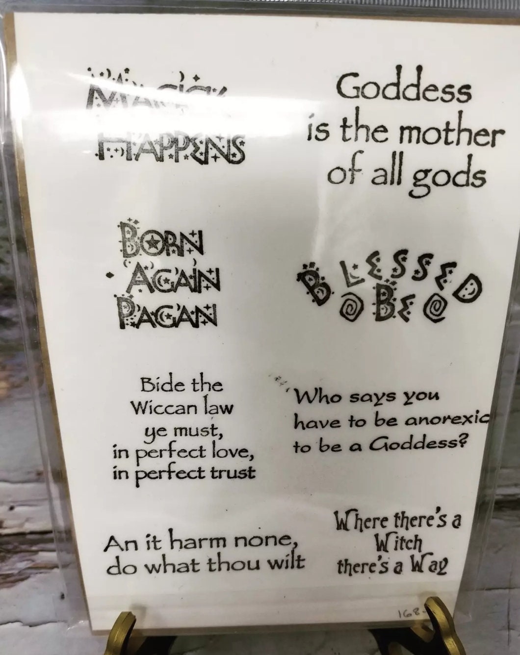 168-b Halloween Sentiments, Pagan Stamps, Wiccan Stamps, Witch Stamps ...