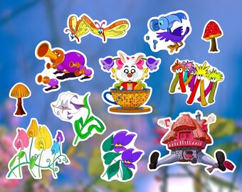 Alice in Wonderland Vinyl Sticker - Etsy