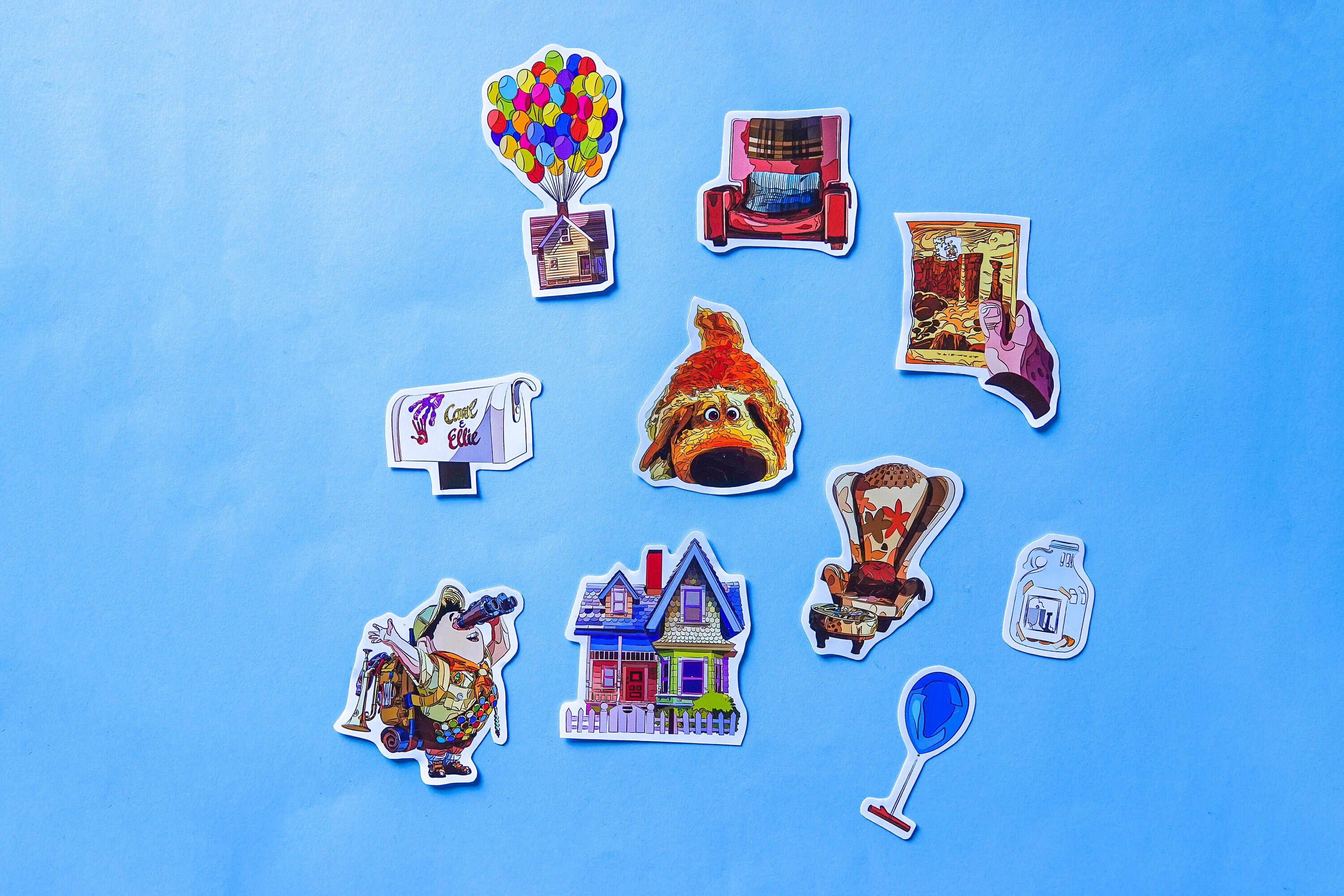 Paper & Party Supplies Die Cut UP Carl Ellie Russell Dug Waterproof ...