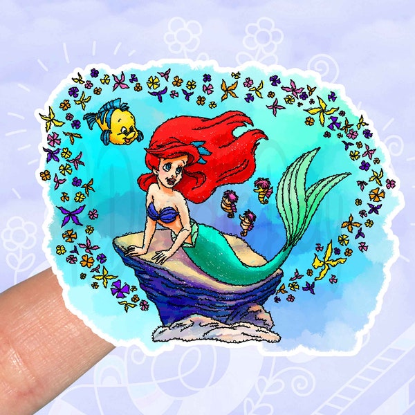 Ariel Vinyl Sticker - Etsy