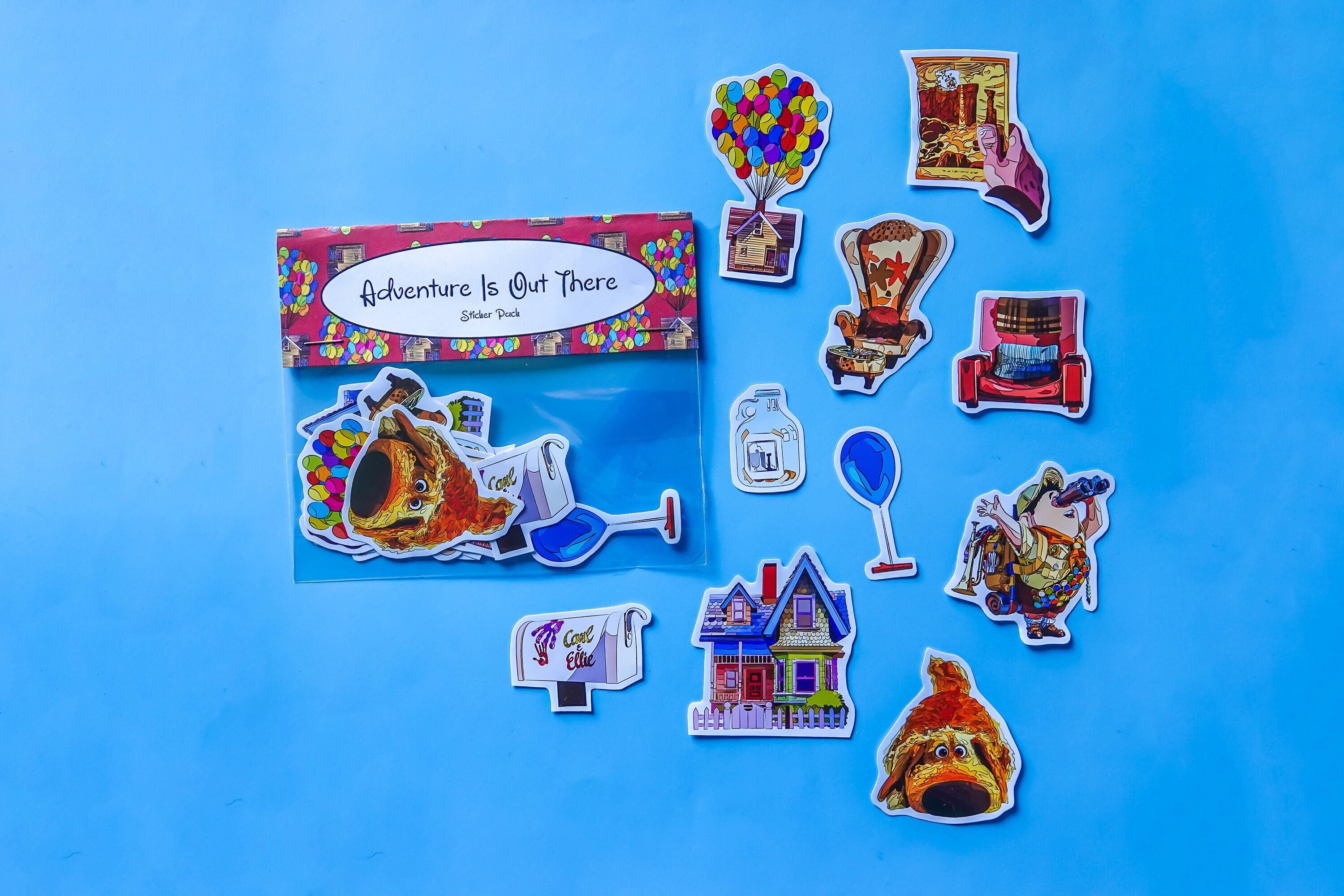 Paper & Party Supplies Die Cut UP Carl Ellie Russell Dug Waterproof ...