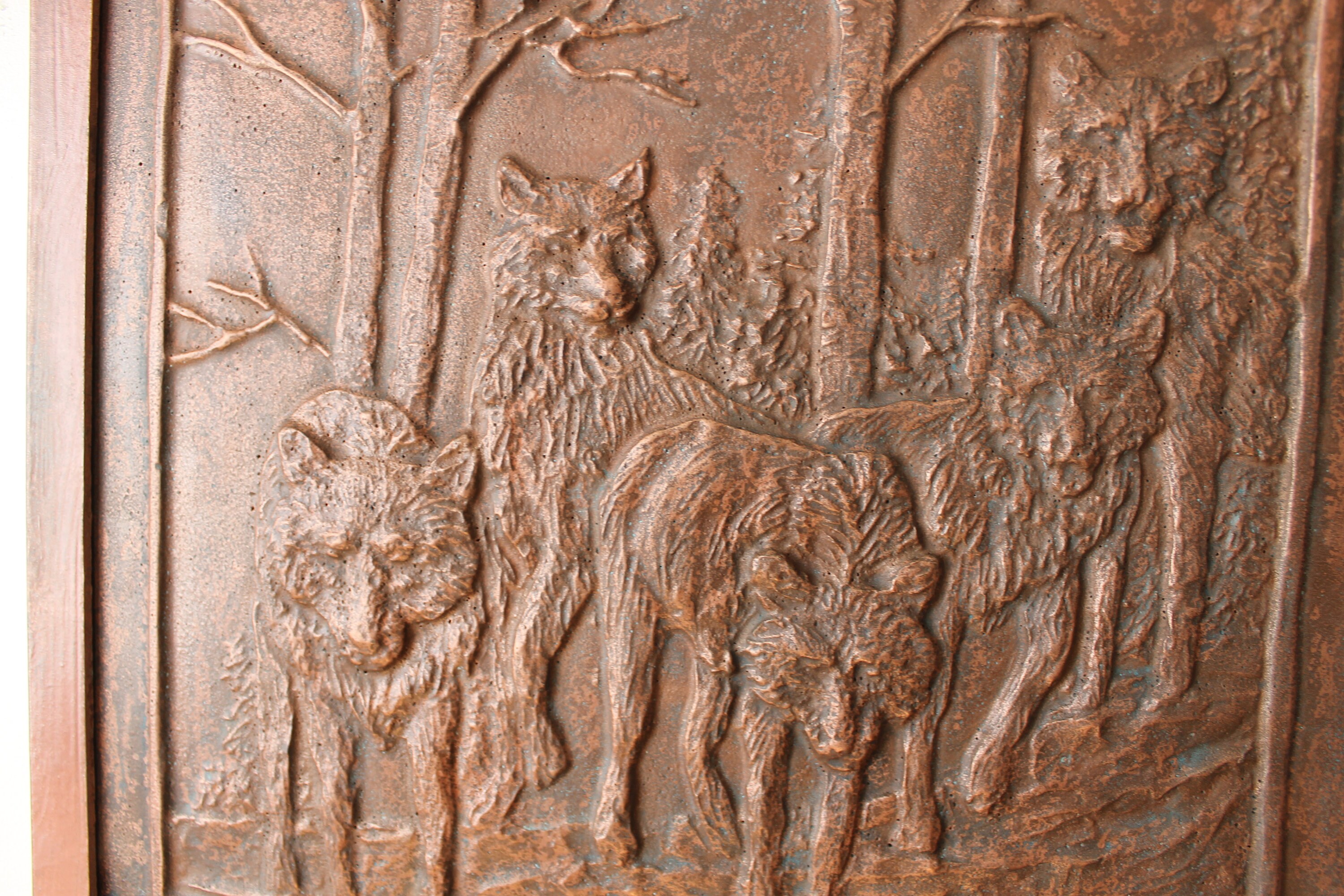 Wolf Wall Art Copper Wolf Wall Art Wolf Metal Wall Art | Etsy