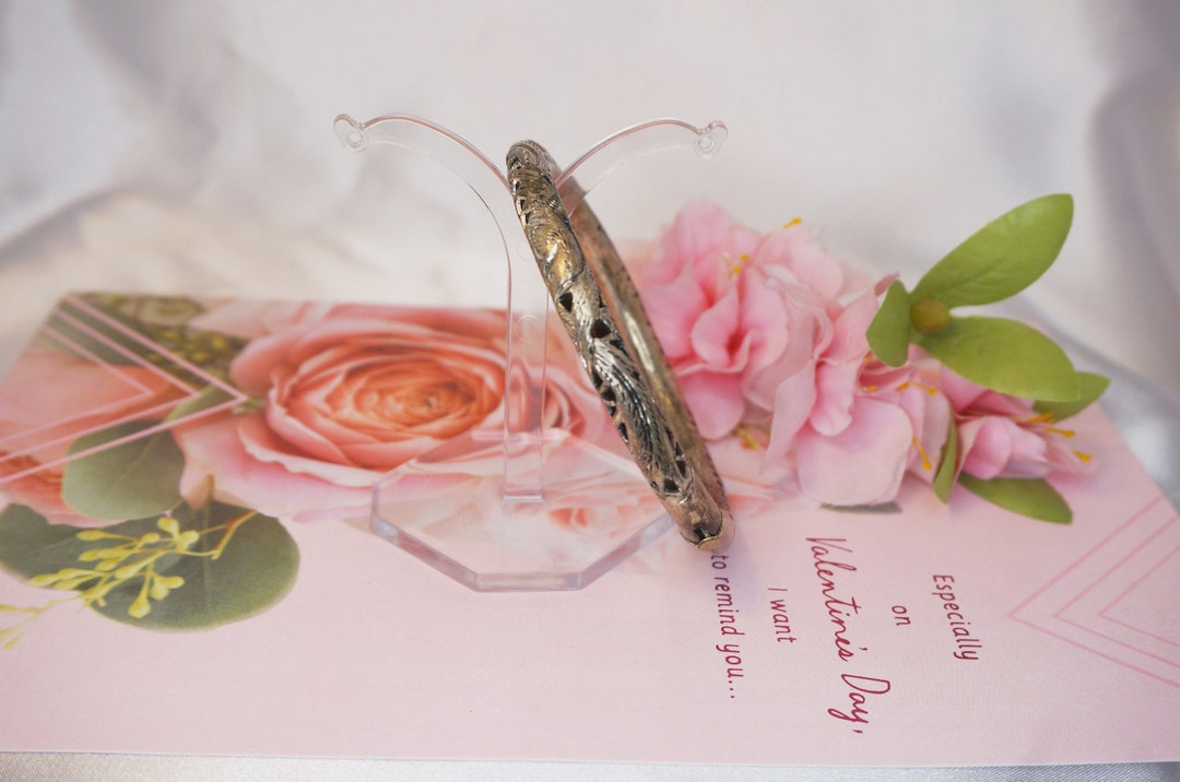 Antique Hand Crafted Silver Bungle Bracelet, Asian Antique Bracelet ...