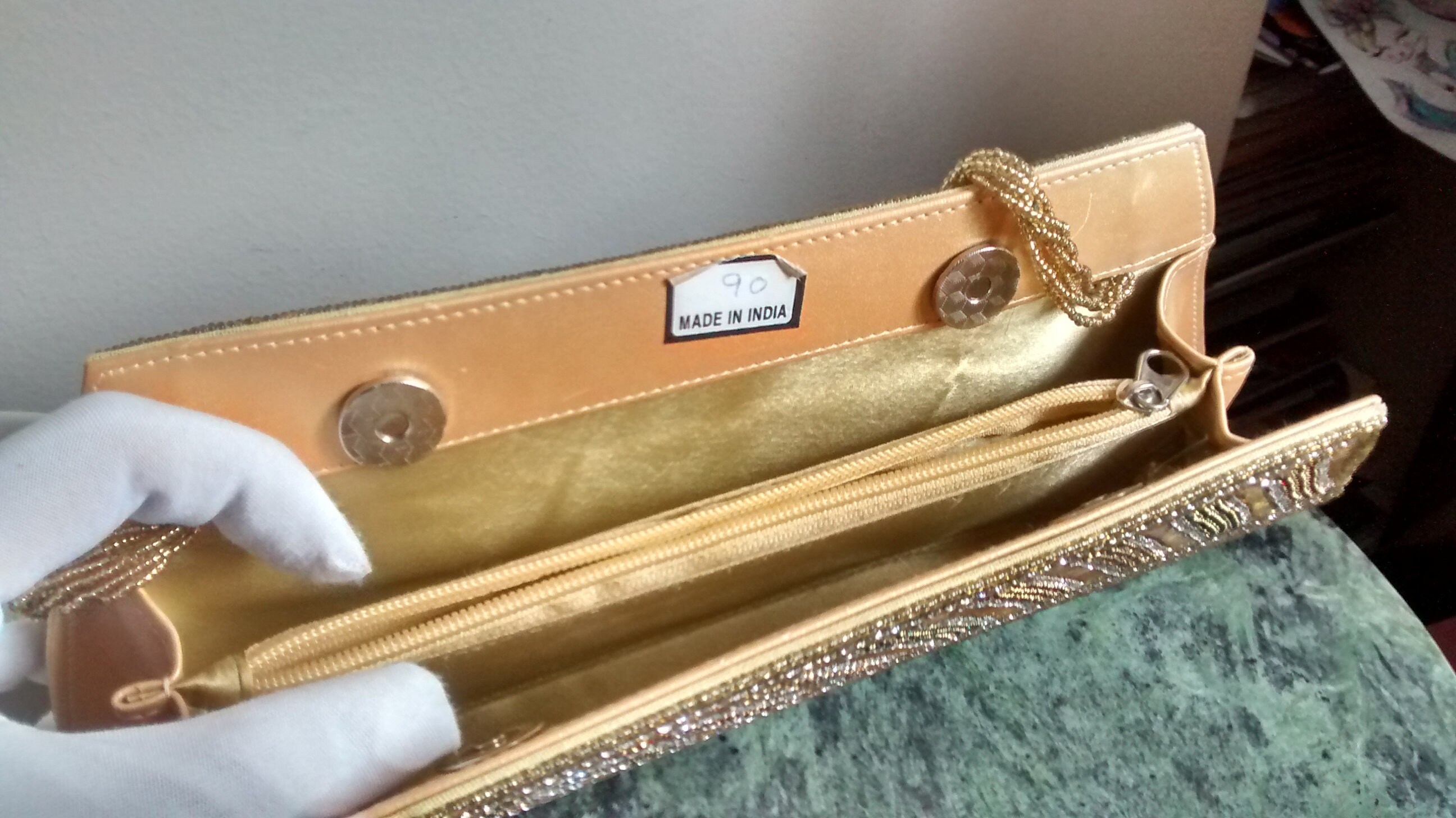 Vintage Beaded Evening Purse Fully Beaded Bag Gold Glass - Etsy UK