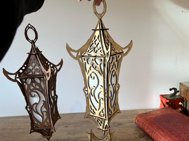 Nordic Lantern Laser Cut File LED Candle Holder 3mm Plywood Assembly ...